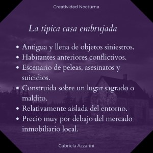 Ejercicios creativos acerca de casas embrujadas – Creatividad nocturna